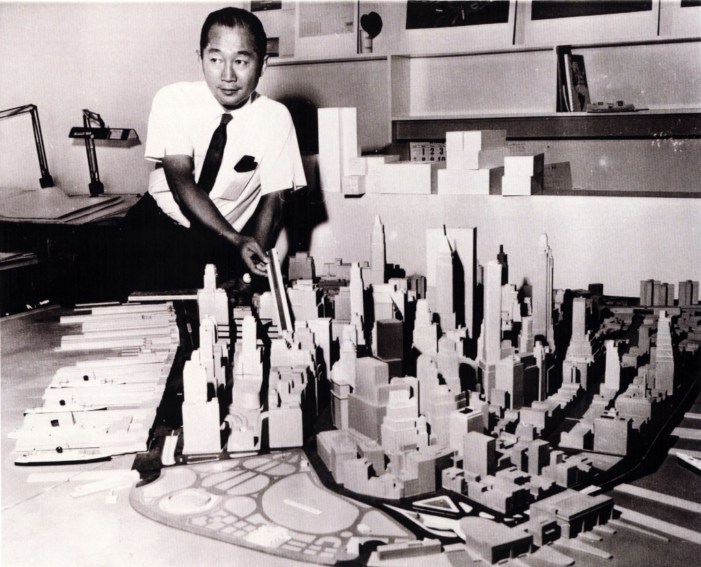 Minoru Yamasaki, arquiteto japonês.Tornou-se conhecido por obras como o ...