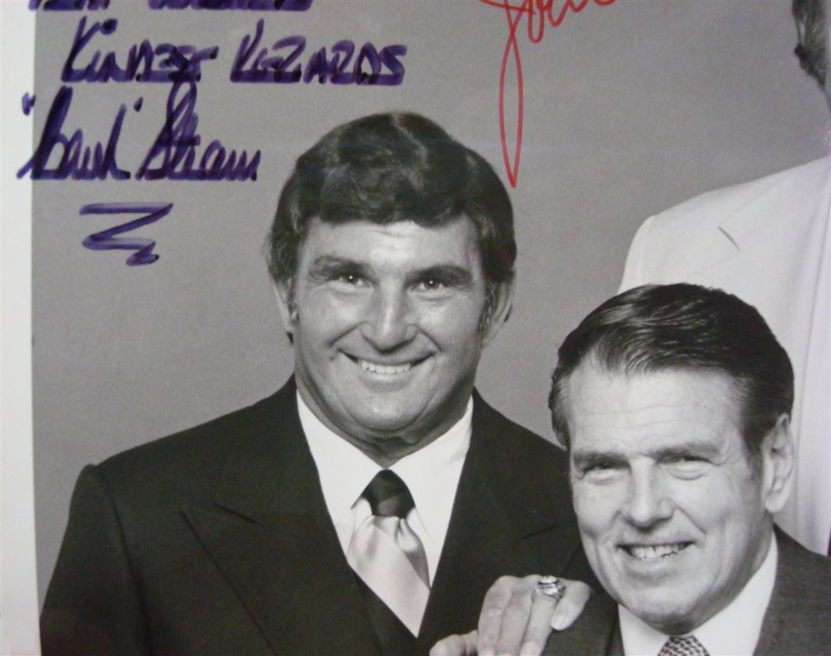 Hank Stram, treinador de futebol americano, lendário técnico do Kansas ...