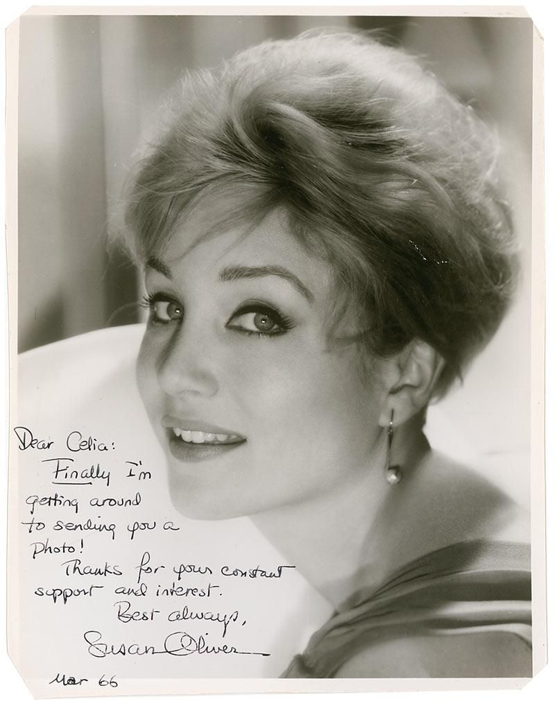 Susan Oliver, foi diretora, aviadora e uma das mulheres mais bonitas a ...