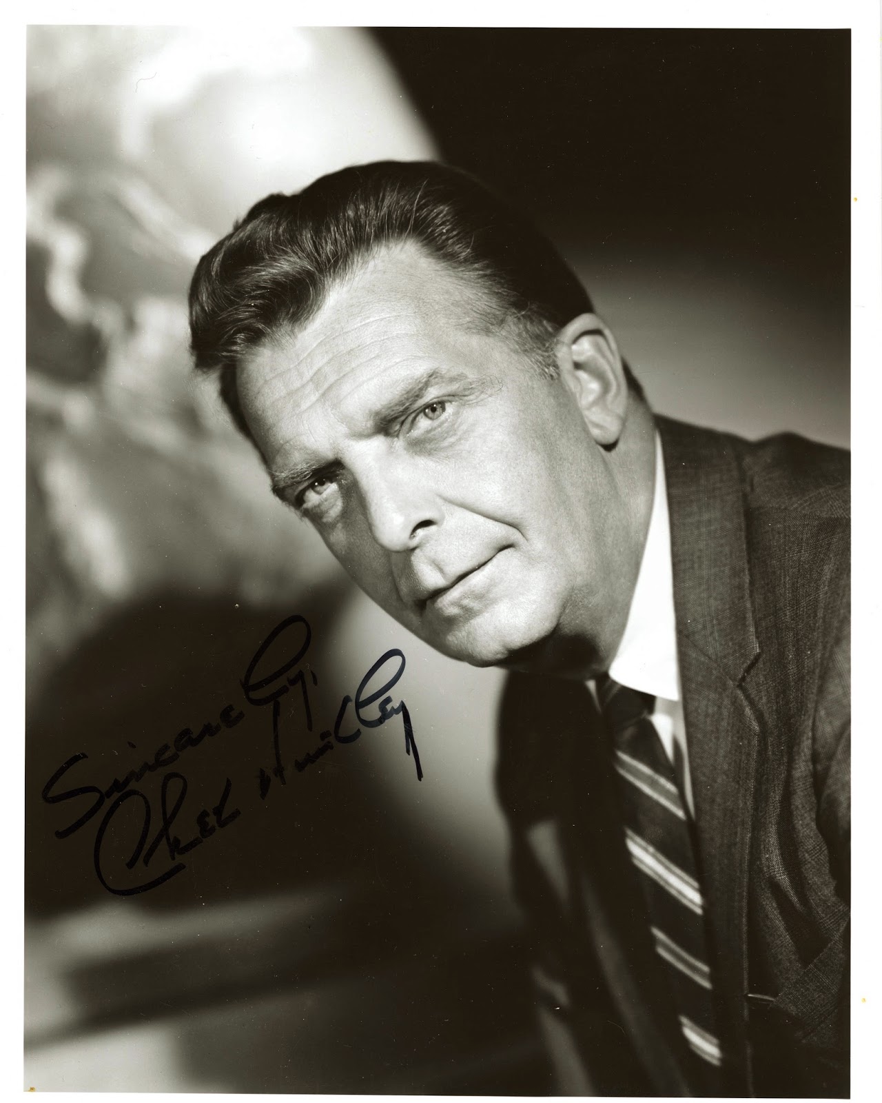 Chet Huntley, ex-apresentador de televisão, aparecia todas as noites no ...