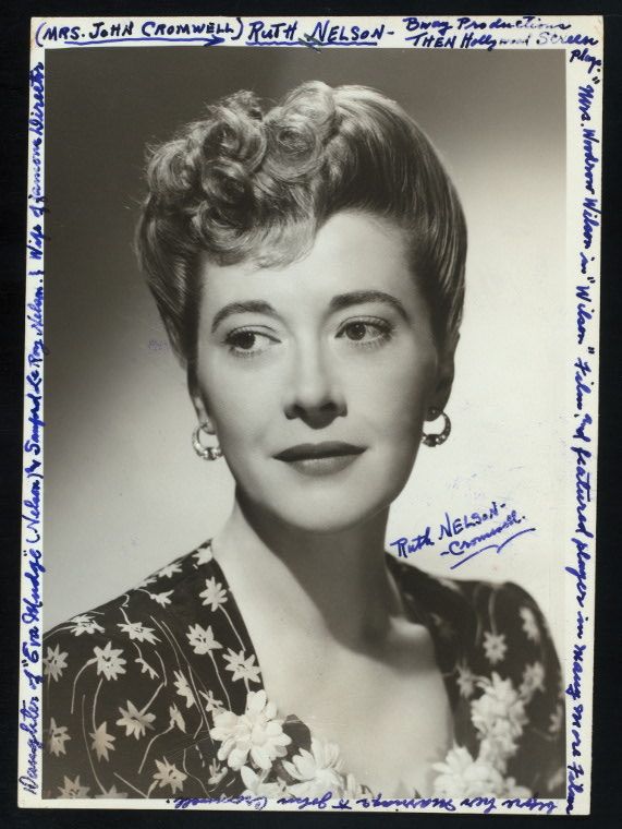 Ruth Nelson, atriz do lendário Group Theatre, produziu muitos atores ...