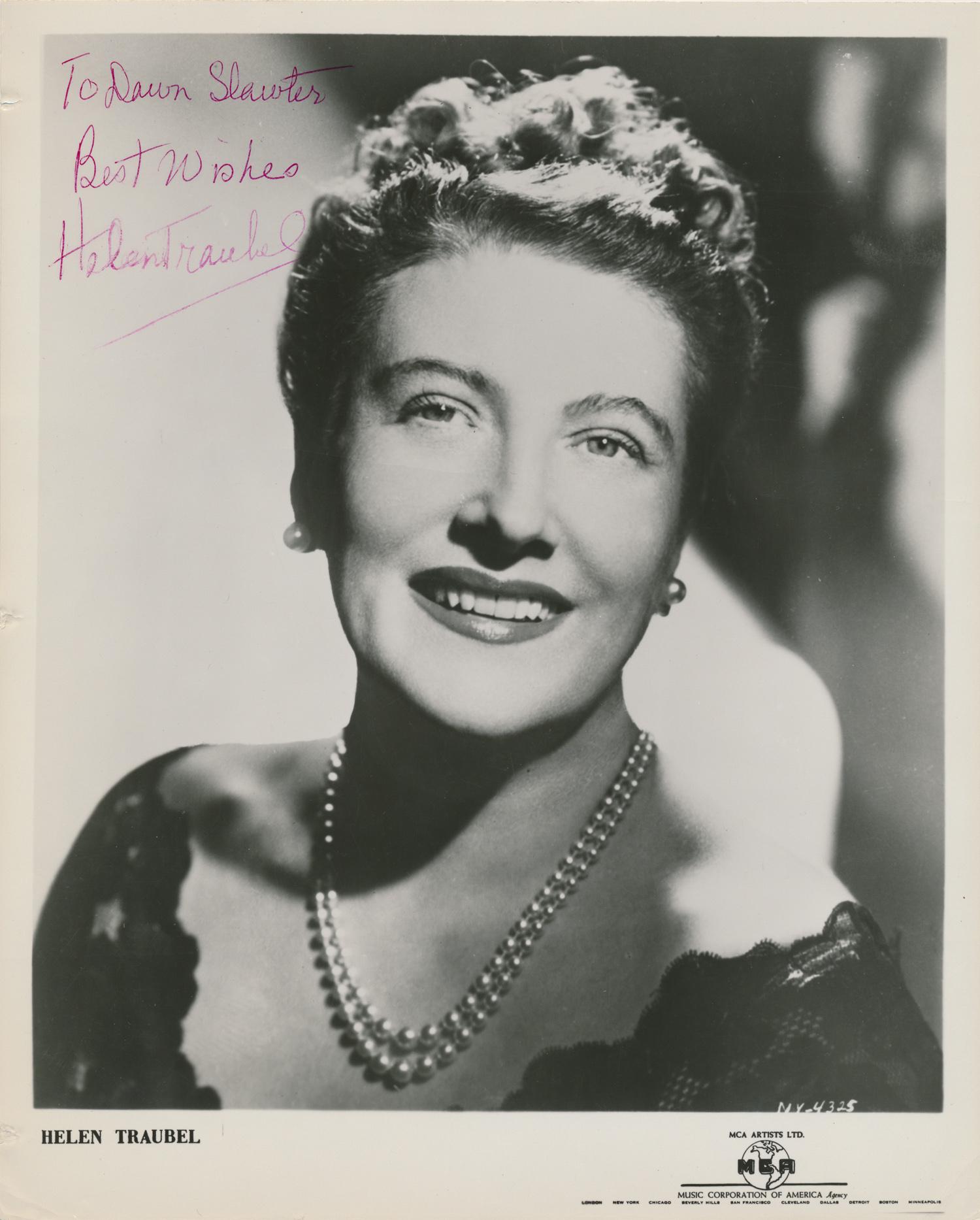 Helen Traubel, famosa soprano wagneriana do Metropolitan Opera ...